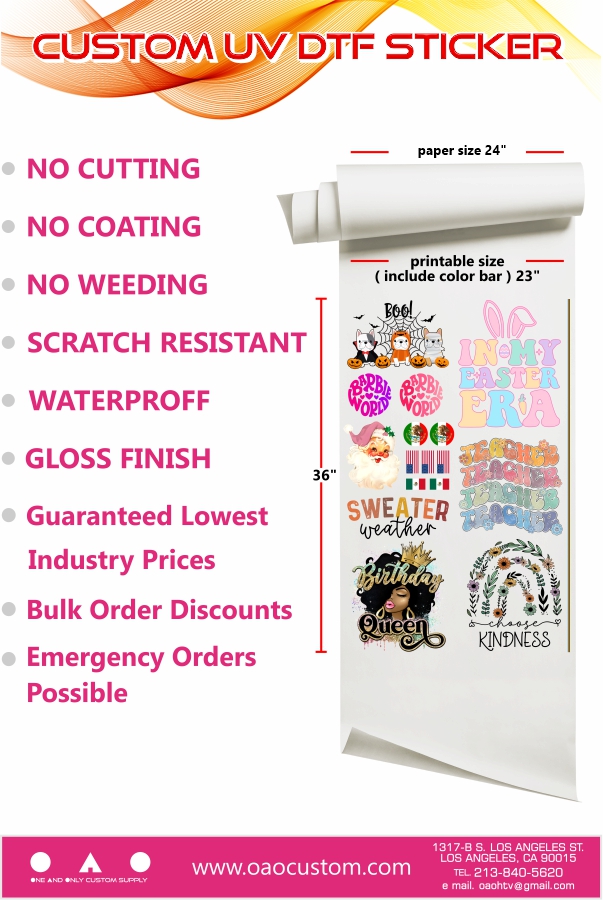 UV STICKER GANG SHEET RUSH